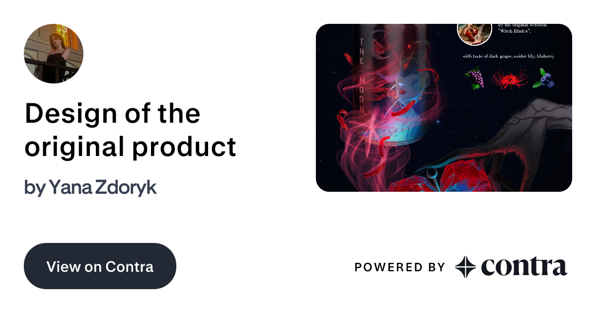 Design of the original product by Yana Zdoryk