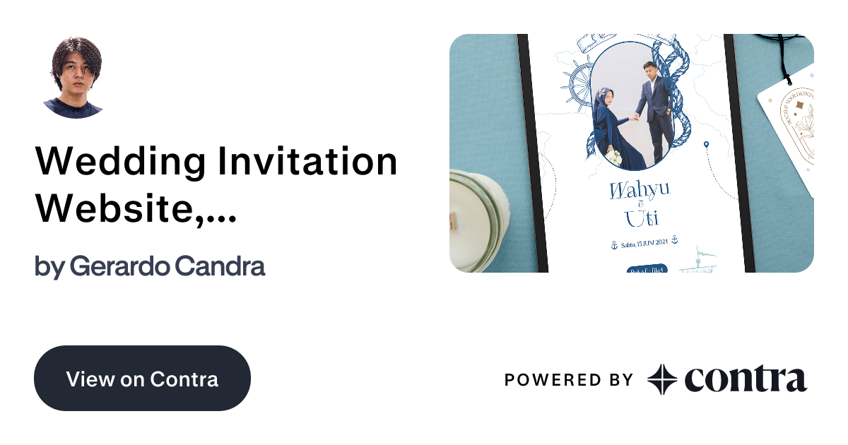 Wedding Invitation Website, Cruise Boarding Pass Theme by Gerardo Candra