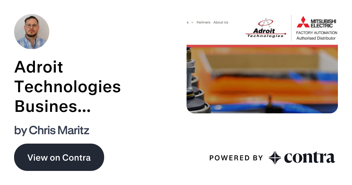 Adroit Technologies Business Strategy by Chris Maritz