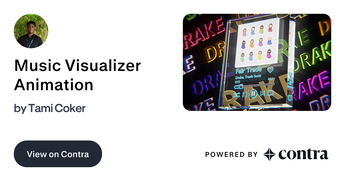 Music Visualizer Animation by Tami Coker