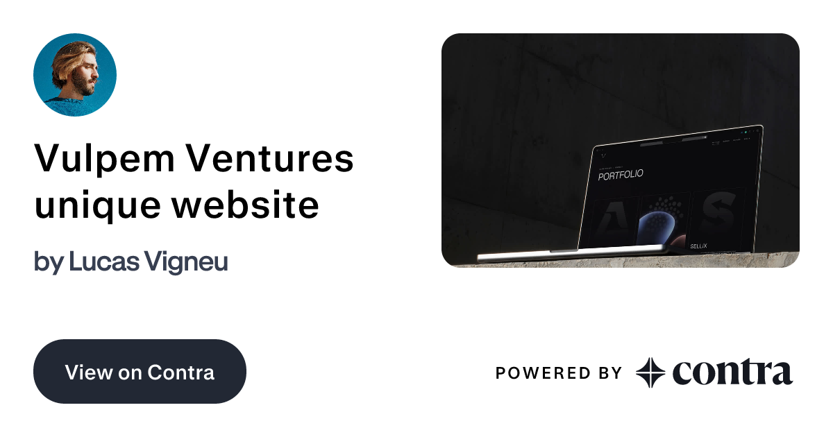 Vulpem Ventures unique Website by Lucas Vigneu