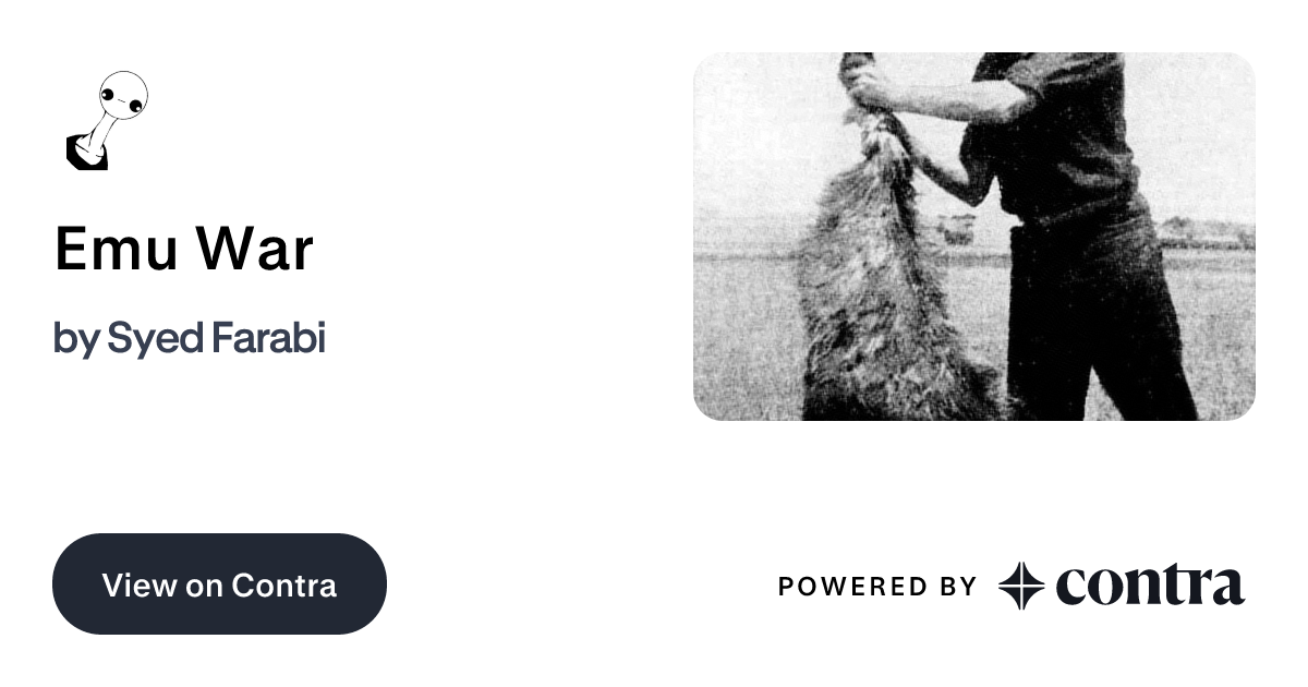 Emu War by Syed Farabi