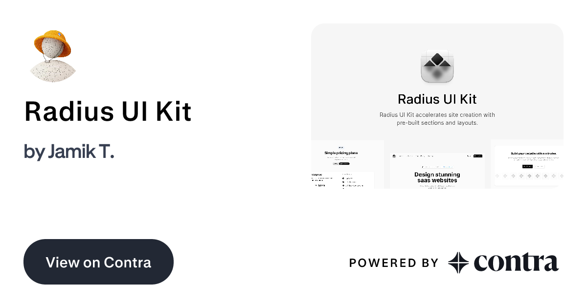 Radius UI Kit by Jamik T.