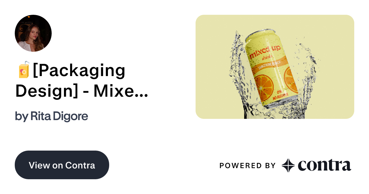 🧃[Packaging Design] - Mixed Up Drinks by Rita Digore