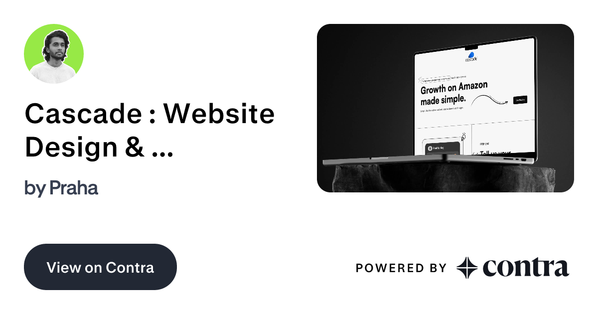 Cascade : Website Design & Framer Development by Praha