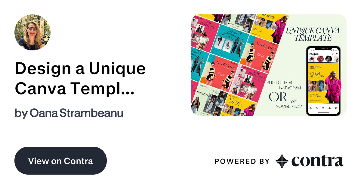Design a Unique Canva Template for Your Social Media by Oana Strambeanu