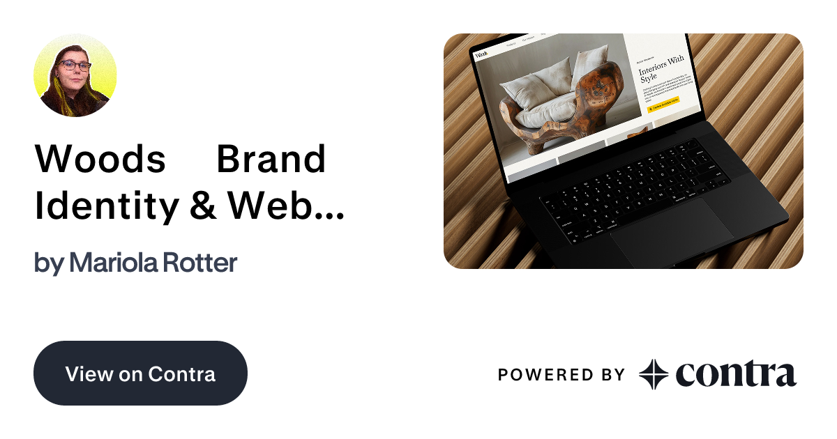 Woods Brand Identity & Webflow E-commerce Development by Mariola Rotter