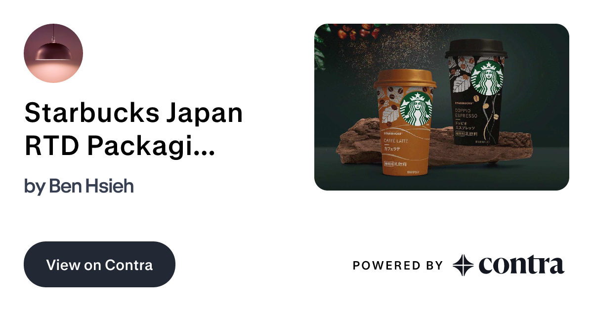 Starbucks Japan RTD Packaging Design by Ben Hsieh