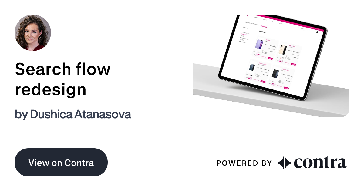 Search flow redesign by Dushica Atanasova