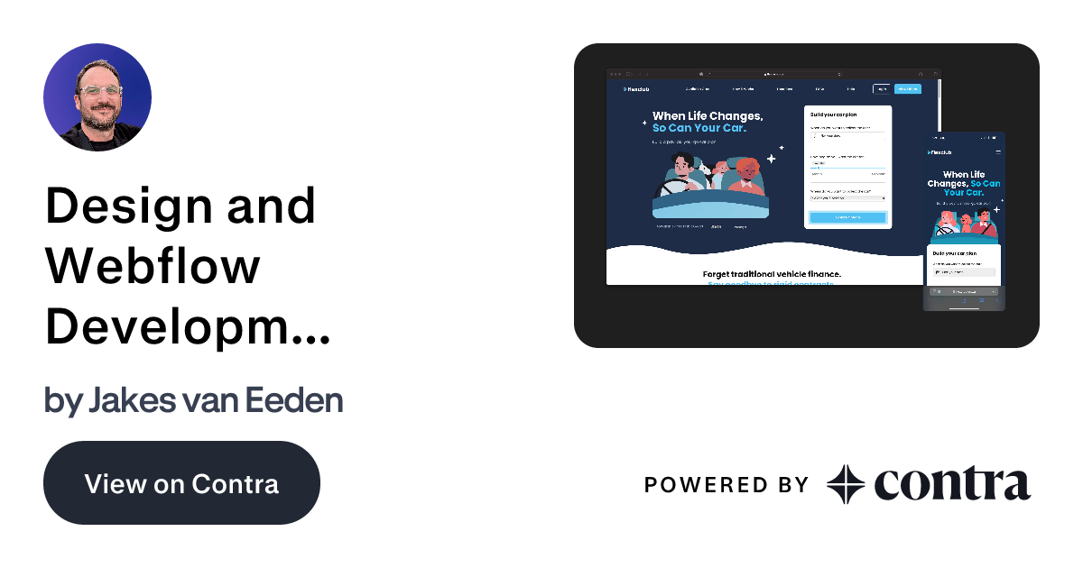 Design and Webflow Development for Flexclub by Jakes van Eeden