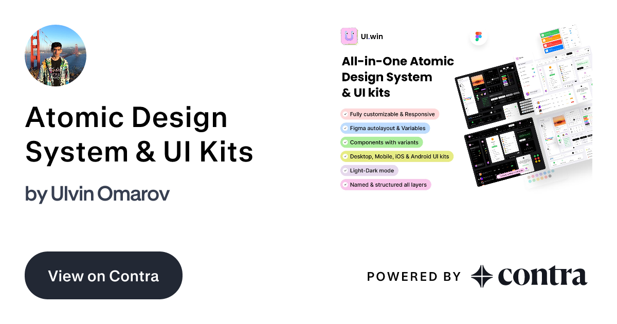 Atomic Design System & UI Kits by Ulvin Omarov