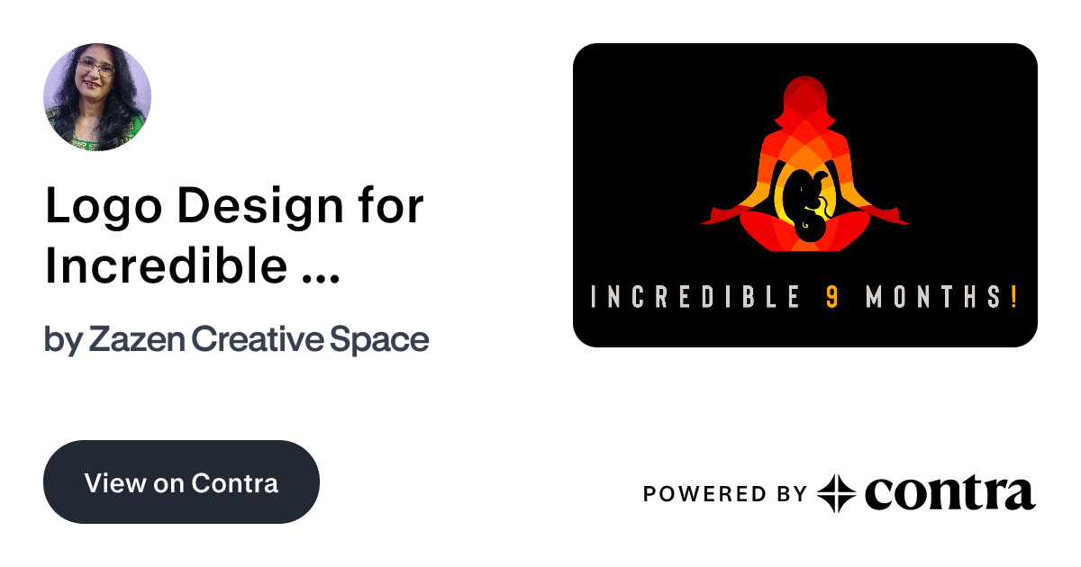 Logo Design for Incredible 9 Months by Zazen Creative Space