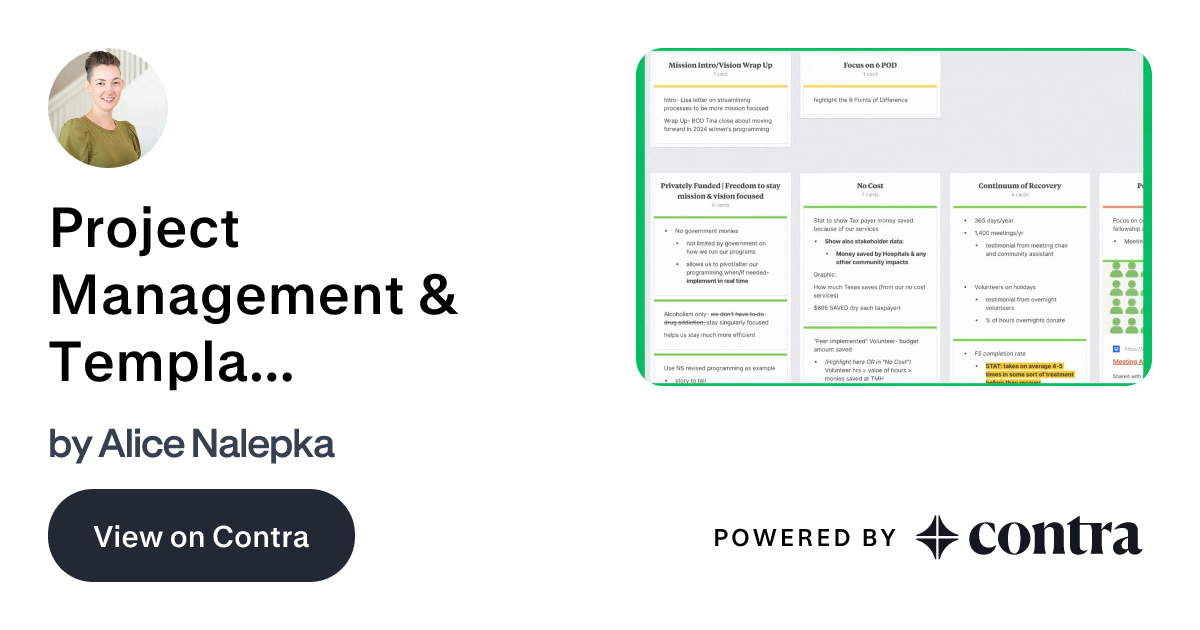 Project Management & Templates for Teams by Alice Nalepka