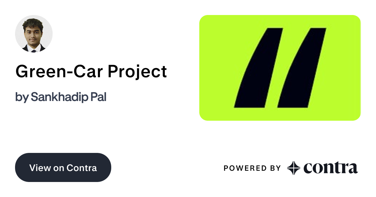 Green-Car Project by Sankhadip Pal