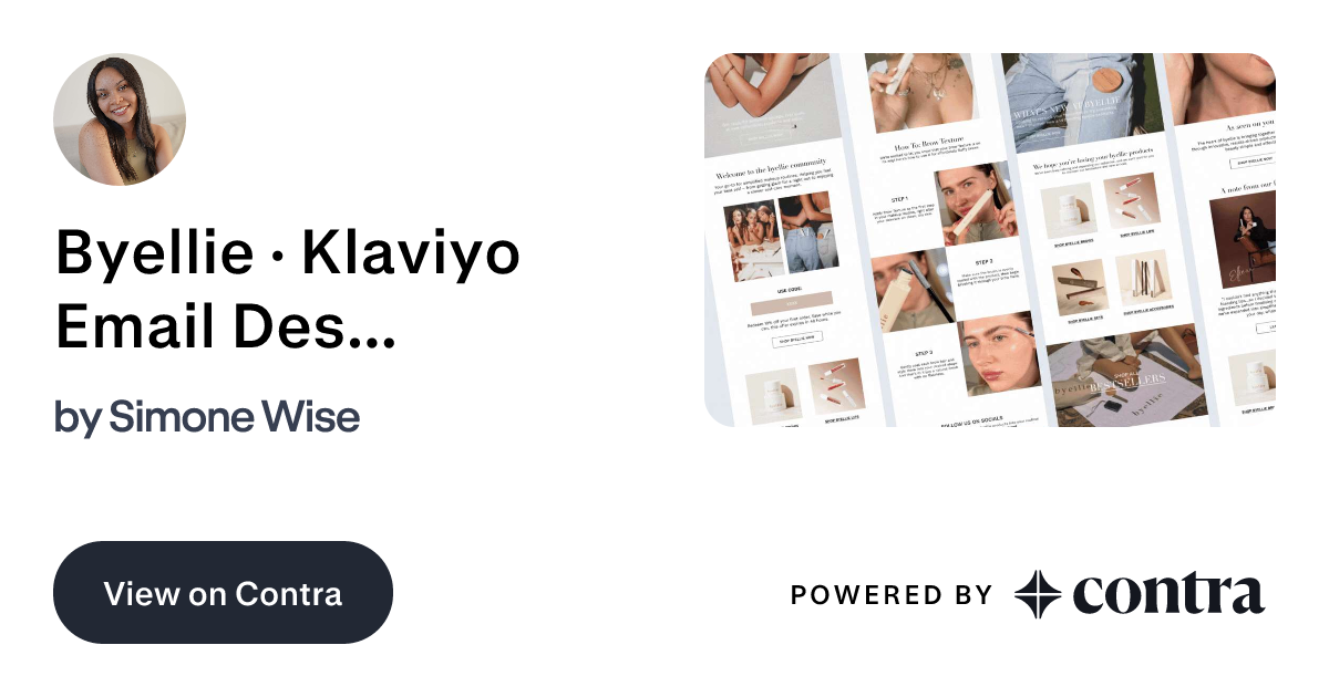 Byellie · Klaviyo Email Design & Strategy by Simone Wise