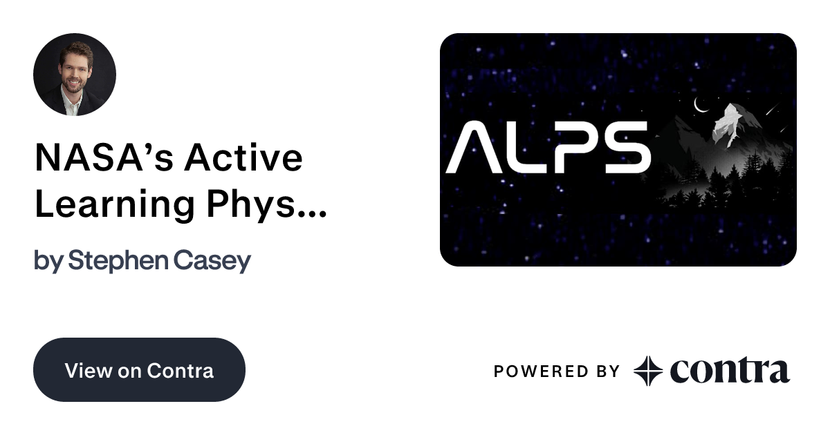 NASA’s Active Learning Physics Simulator (ALPS) by Stephen Casey