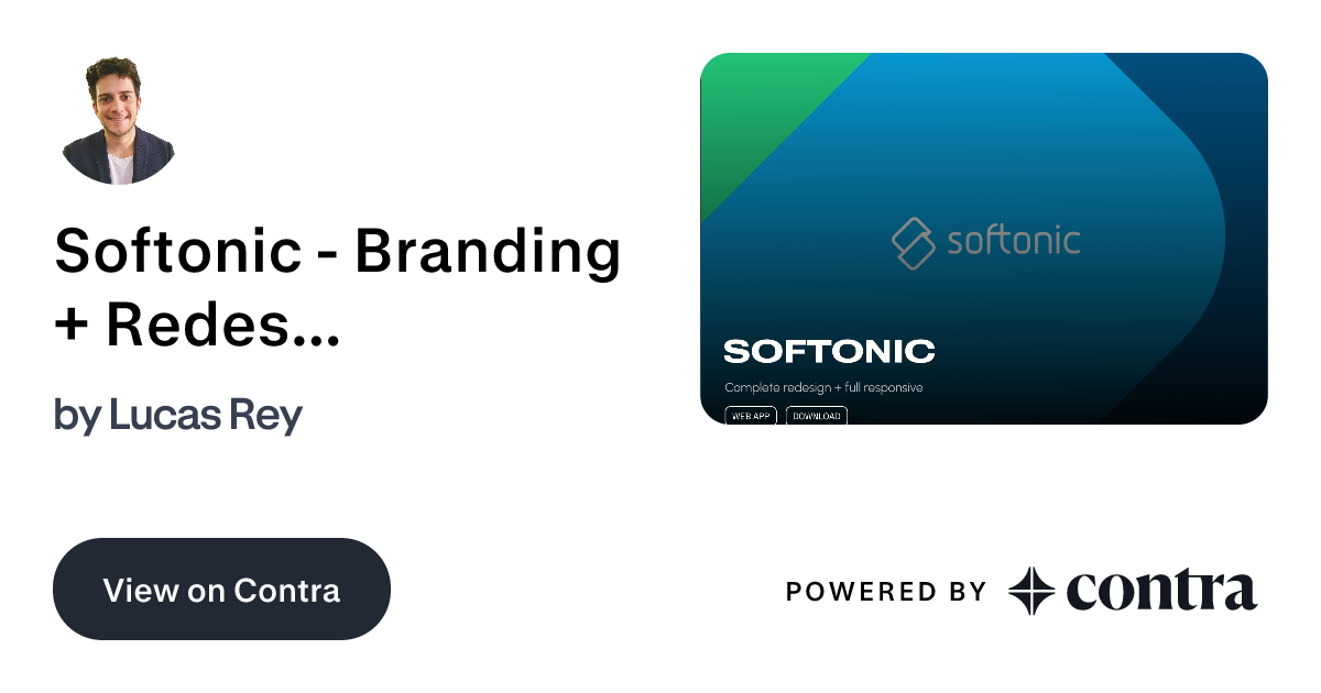 Softonic - Branding + Redesign UX UI by Lucas Rey