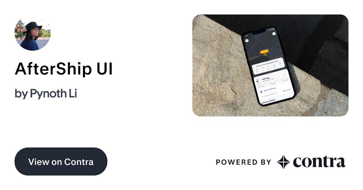 AfterShip UI by Pynoth Li