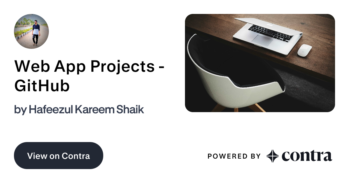 Web App Projects - GitHub by Hafeezul Kareem Shaik