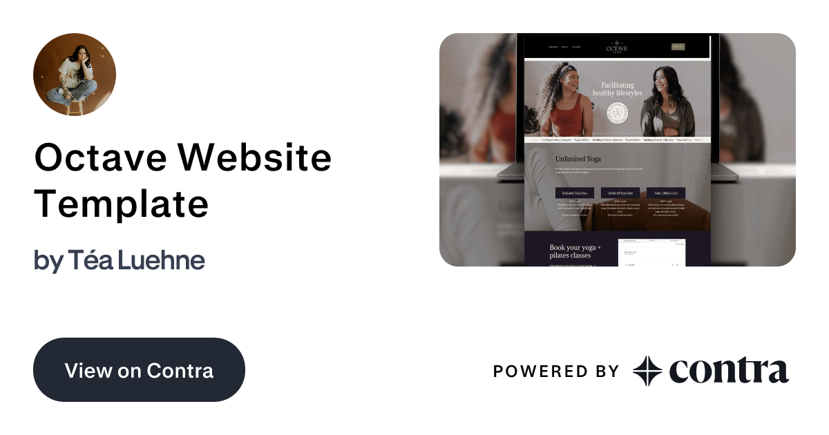 Octave Website Template by Téa Luehne