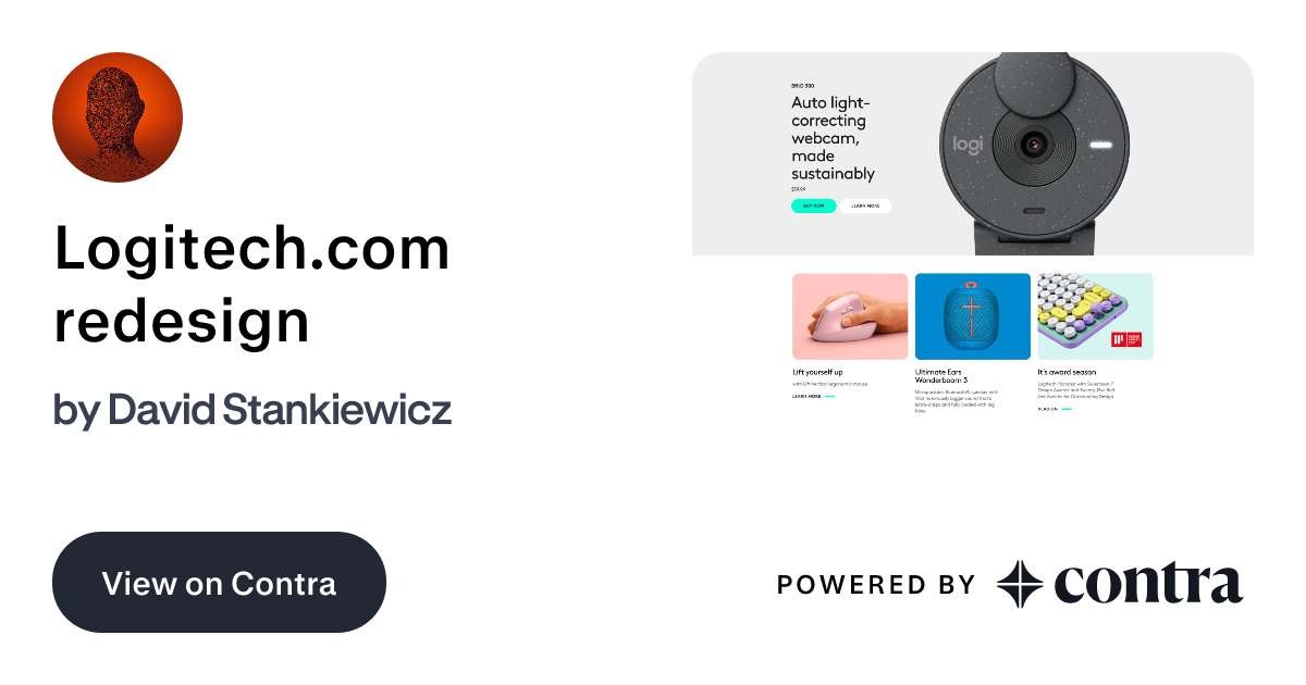Logitech.com redesign by David Stankiewicz