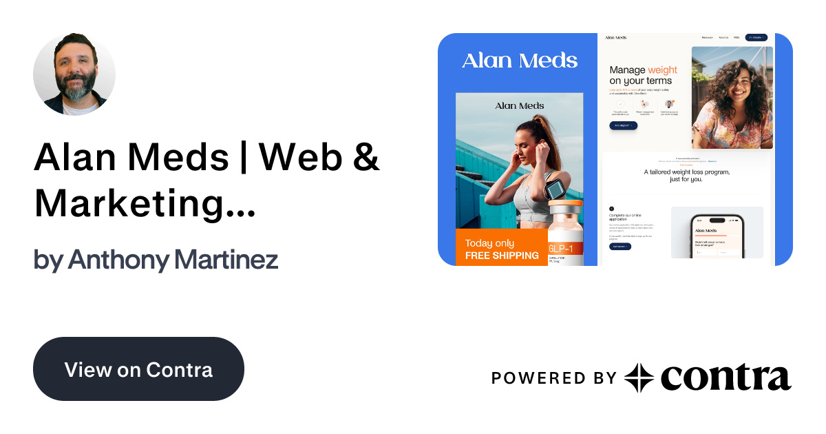 Alan Meds | Website & Marketing Design by Anthony Martinez