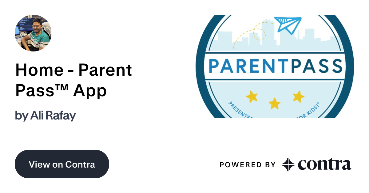 Home - Parent Pass™ App by Ali Rafay