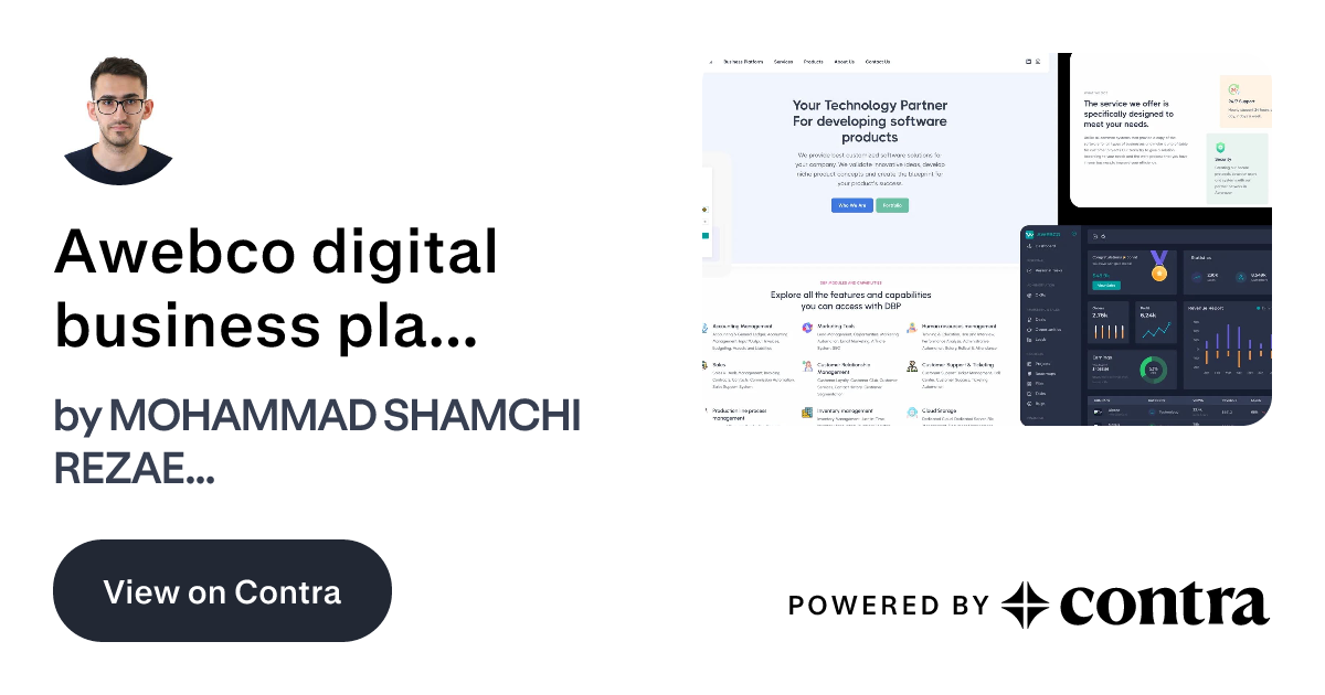 Awebco digital business platform by MOHAMMAD SHAMCHI REZAEIYEH