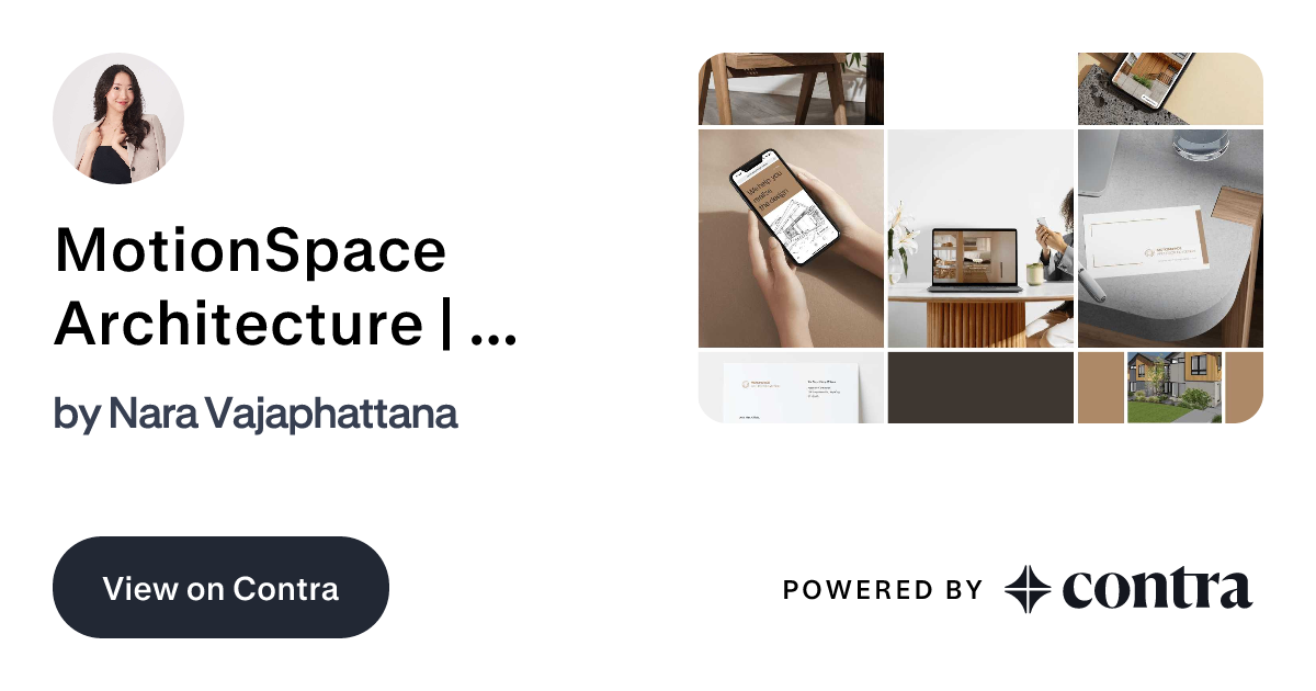 MotionSpace Architecture | Logo & Website Design by Nara Vajaphattana