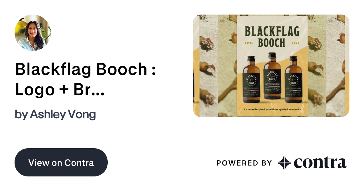 Blackflag Booch : Logo Concept + Brand Identity by Ashley Vong