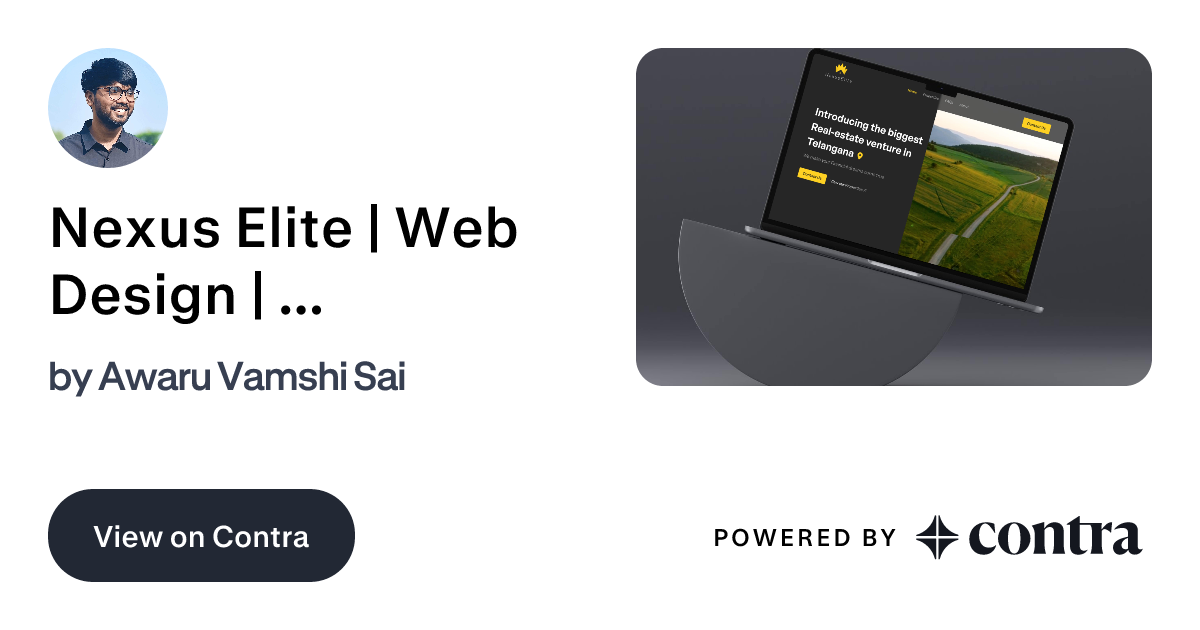 Nexus Elite | Web Design | Framer Project | Real Estate Firm by Awaru ...