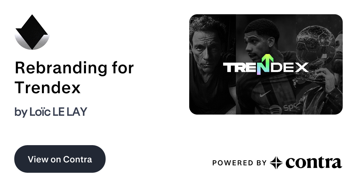 Rebranding for Trendex by Loïc LE LAY