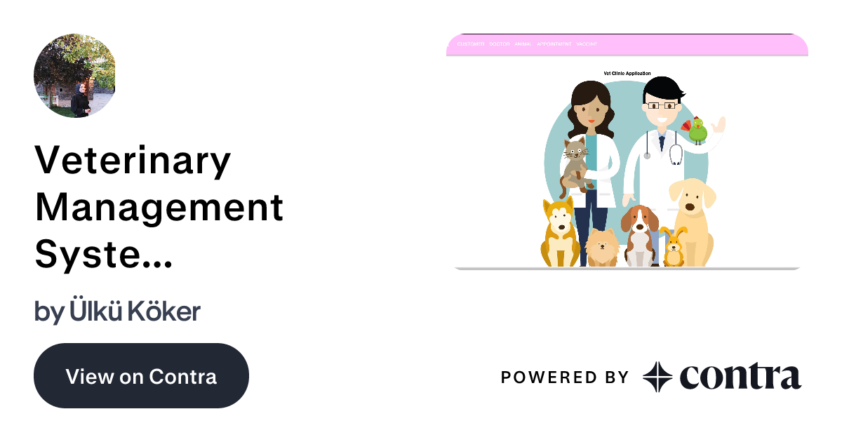 Veterinary Management System 🐶 by Ülkü Köker