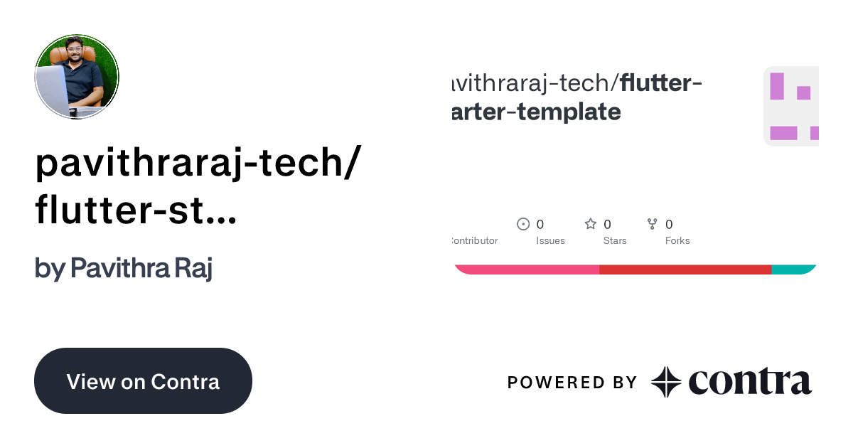 pavithraraj-tech/flutter-starter-template by Pavithra Raj