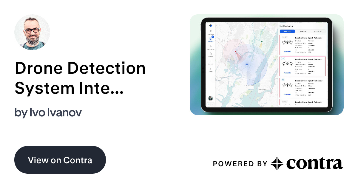 Drone Detection System Interface by Ivo Ivanov