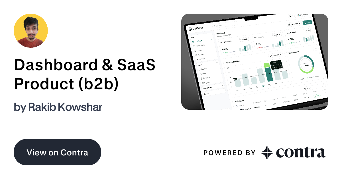 Dashboard & SaaS Product (b2b) by Rakib Kowshar