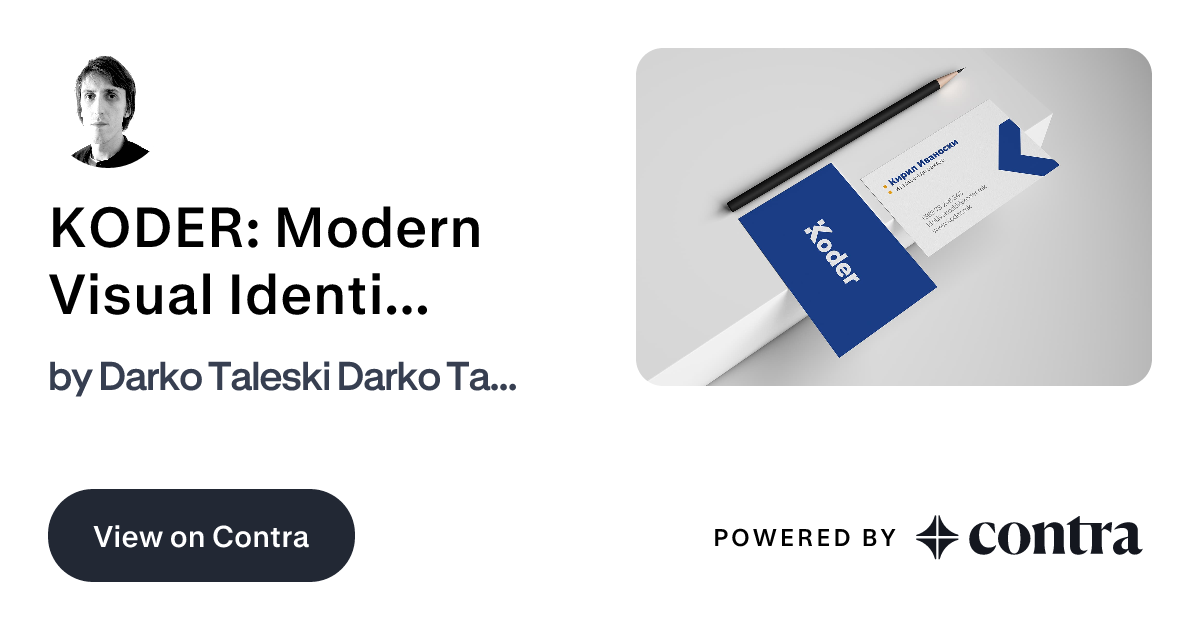 KODER: Modern Visual Identity for a Leading Tech Innovator by Darko Taleski
