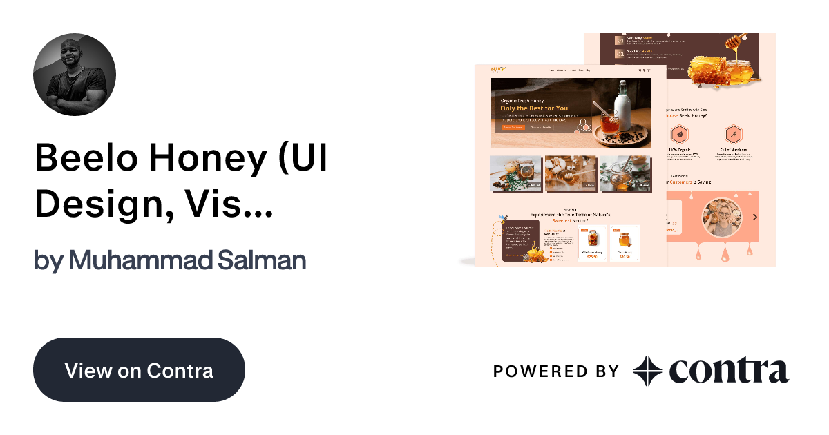 Beelo Honey (UI Design, Visual Design) by Muhammad Salman