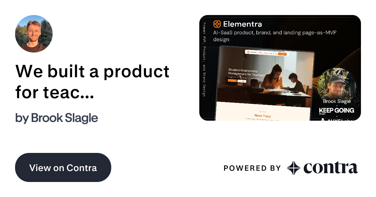 We built a product for teachers in 10 hrs and it got first place by Brook Slagle