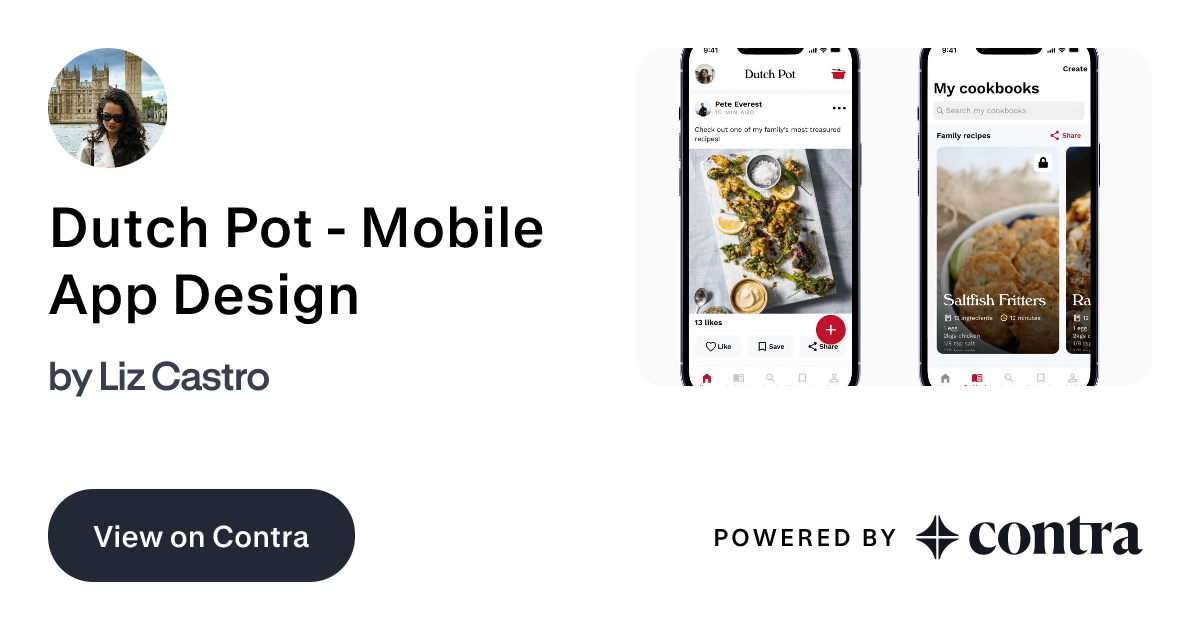 Dutch Pot - Mobile App Design by Liz Castro
