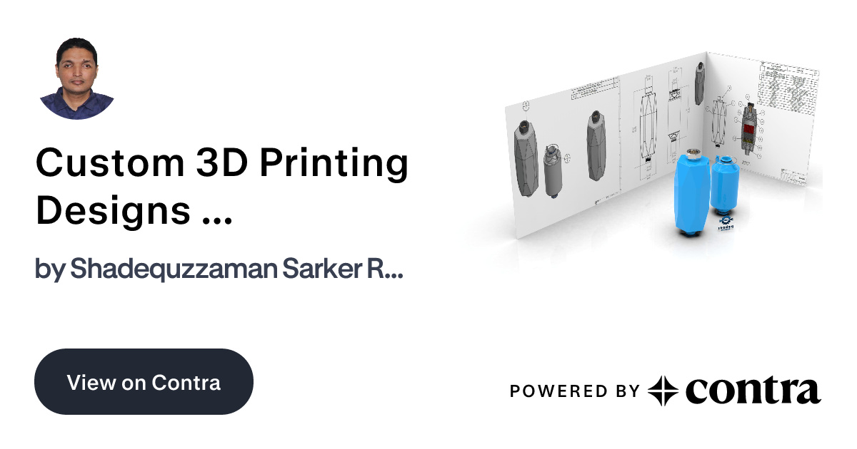 Custom 3D Printing Designs for Prototypes and Production by MD ...