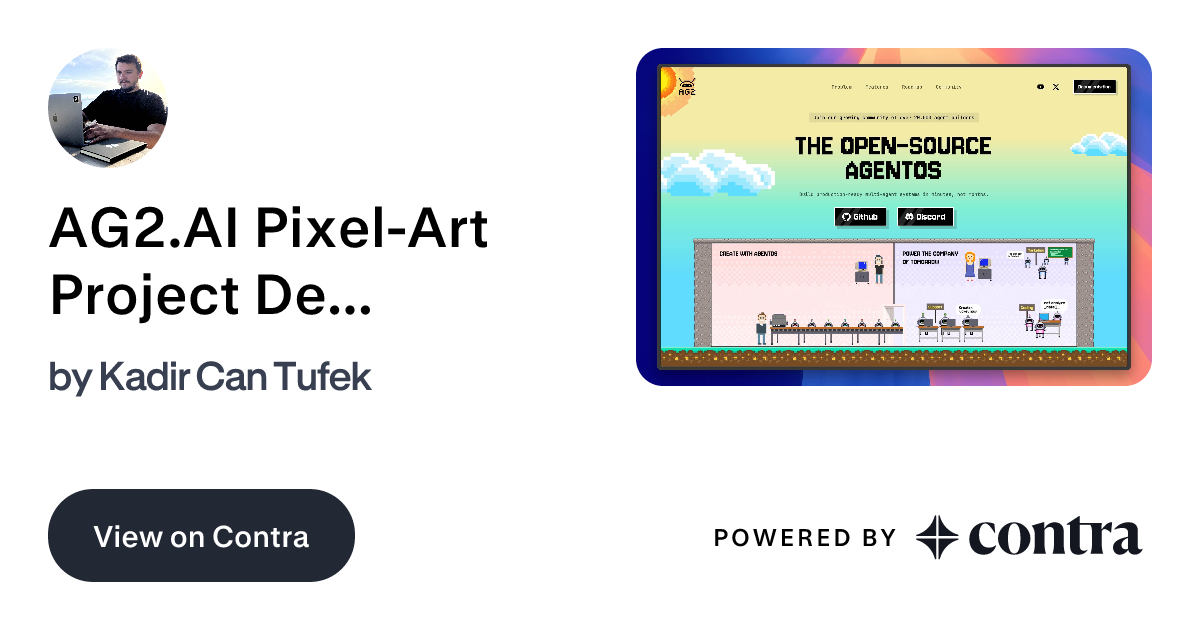 AG2.AI Pixel-Art Project Development by Kadir Can Tufek