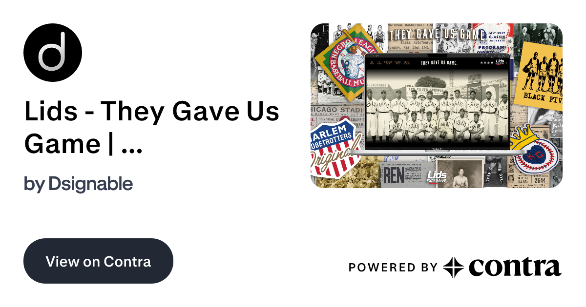 Lids - They Gave Us Game | Web Application Design & Development by ...