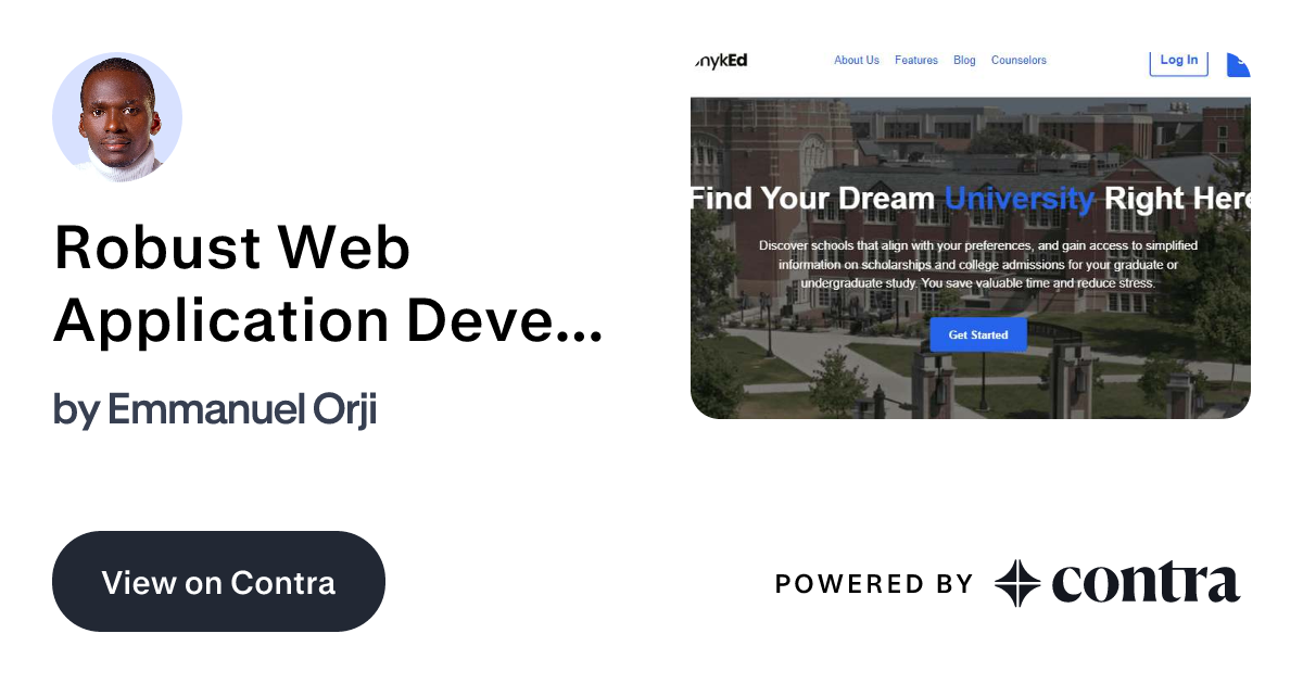 Robust Web Application Development and Optimization by Emmanuel Orji