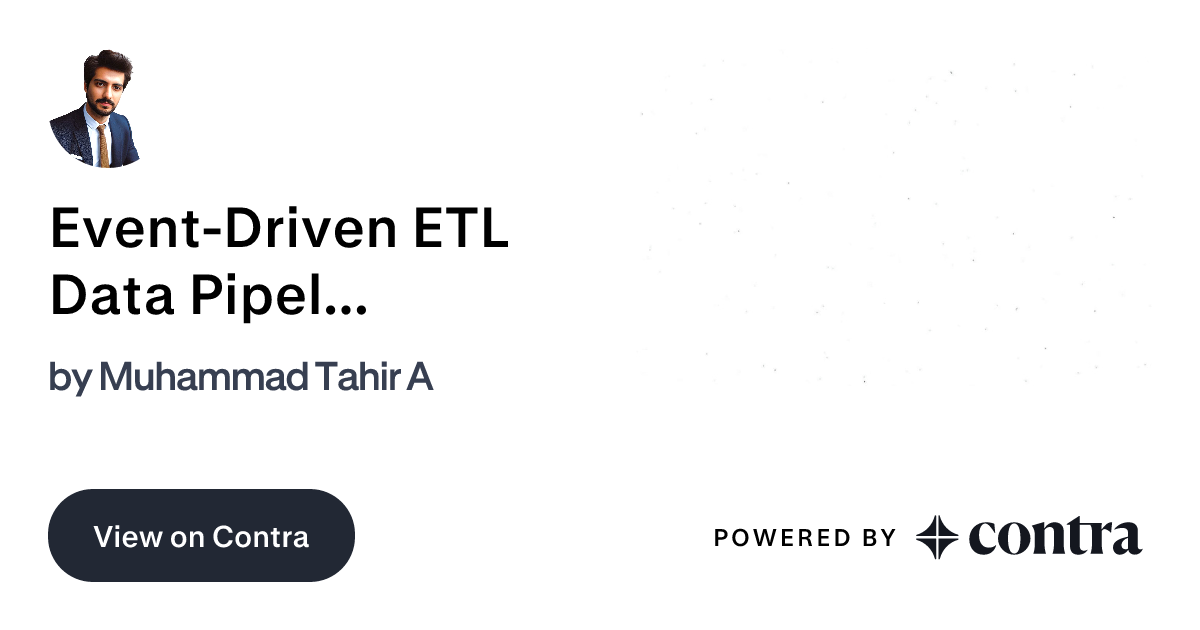 Event-Driven ETL Data Pipeline for Loading Shipments to Redshift by Muhammad Tahir A