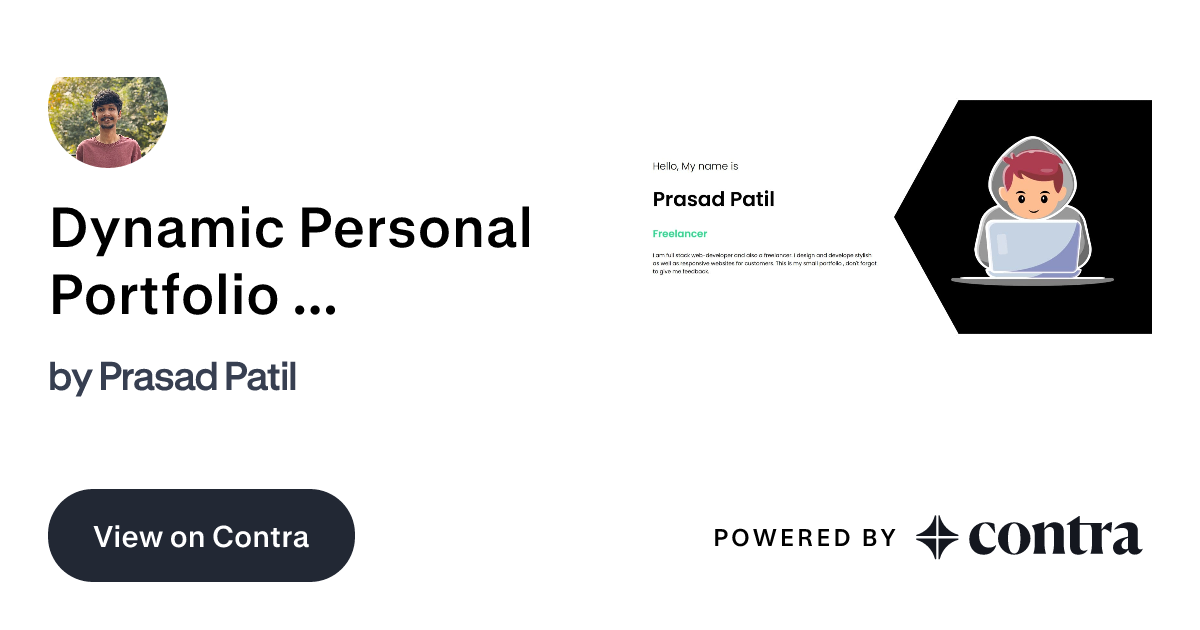 Dynamic Personal Portfolio Website – Showcasing Skills, Projects by ...