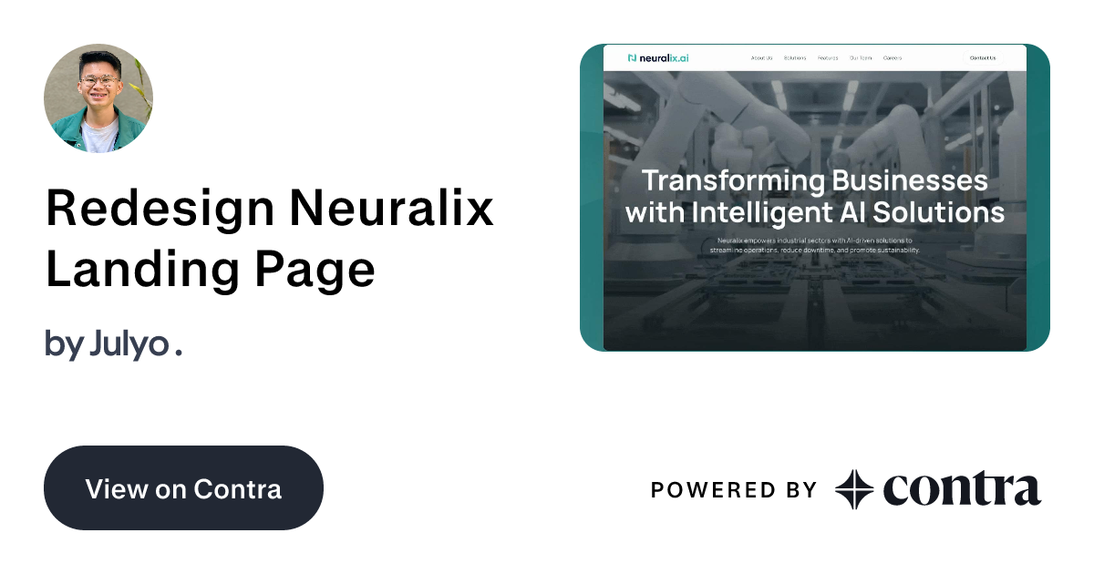 Redesign Neuralix Landing Page by Julyo
