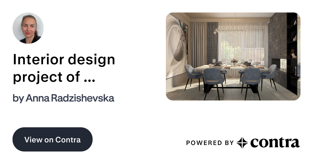 Interior design project of the living room of the house by Anna ...
