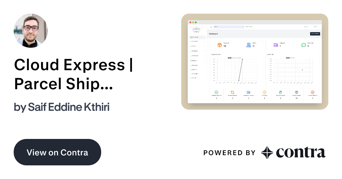Cloud Express | Parcel Shipping System with Laravel & Vue.js by Saif Eddine Kthiri