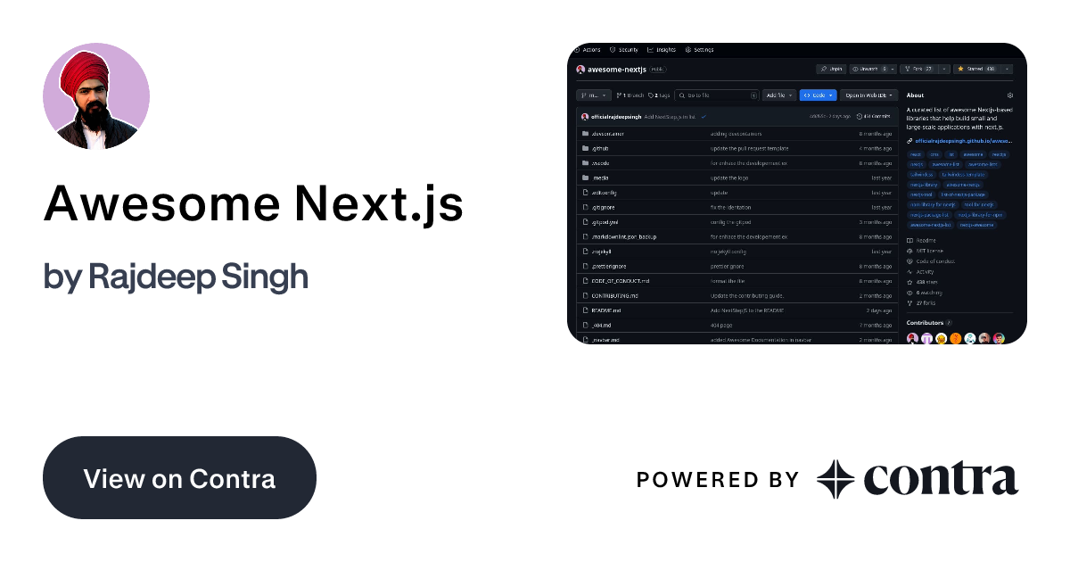 Awesome Next.js by Rajdeep Singh